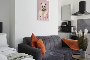 Estúdio Deluxe, casa de banho anexa | Lounge