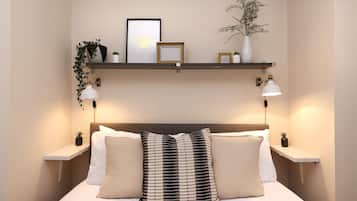 Apartamento, 1 quarto | 1 quarto, secretária adequada para computadores portáteis