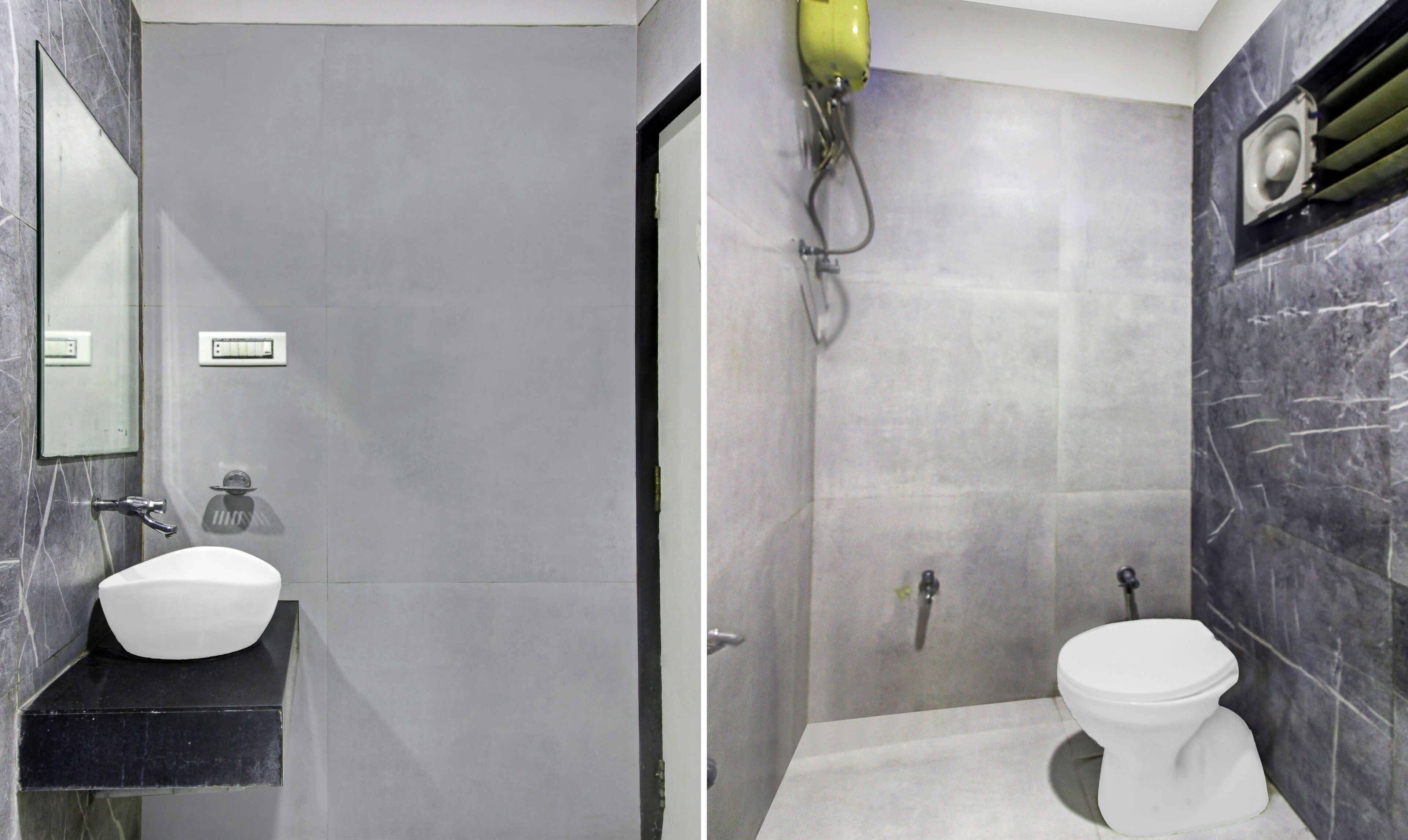 Quarto standard | Banheiro | Produtos de toalete grátis, toalhas de banho, sabonete, shampoo