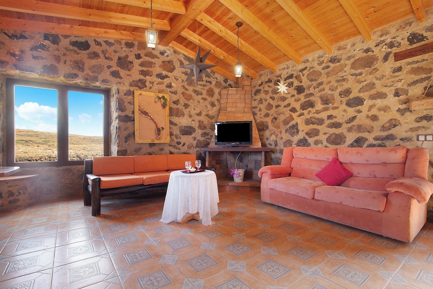 Casa De Vacaciones "Casa Los Javieles" Con Vistas A La Montaña, Jardín Y Wi-fi - Aeropuerto de Fuerteventura (FUE)