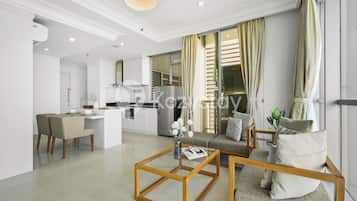 Apartamento, 1 quarto | Área de estar