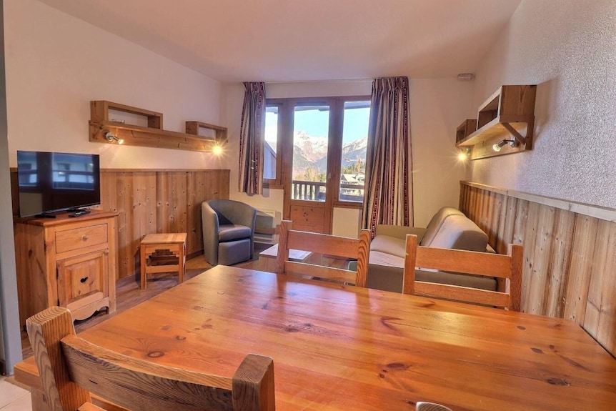 A 10m De Las Pistas De Esquí, 8.o Piso, Balcón, Local Para Esquís, 31m², La Tania - Courchevel, Francia
