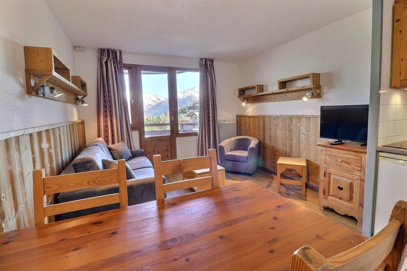 10m From Ski Slopes, 7th Floor, Balcony, Ski Locker, 31m², La Tania - 꾸흑슈벨