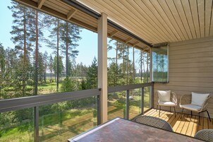 Apartamento, 2 quartos, sauna | Terraço/pátio interior
