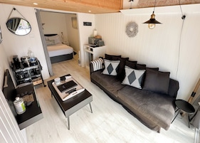 Cabine | Sala de estar | Lareira