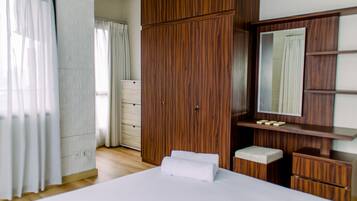 Apartamento, 2 quartos | Wi-fi grátis, roupa de cama fornecida