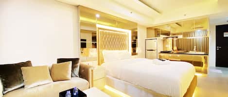 Estúdio | Wi-fi grátis, roupa de cama fornecida