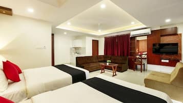Quarto Familiar | Secretária, Wi-fi grátis, roupa de cama fornecida