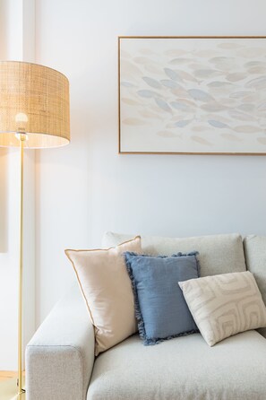 Apartamento | Sala de estar | Televisor de 32 polegadas com canais por cabo 
