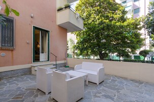 Apartamento, 1 cama de casal e sofá-cama, terraço | Terraço/pátio