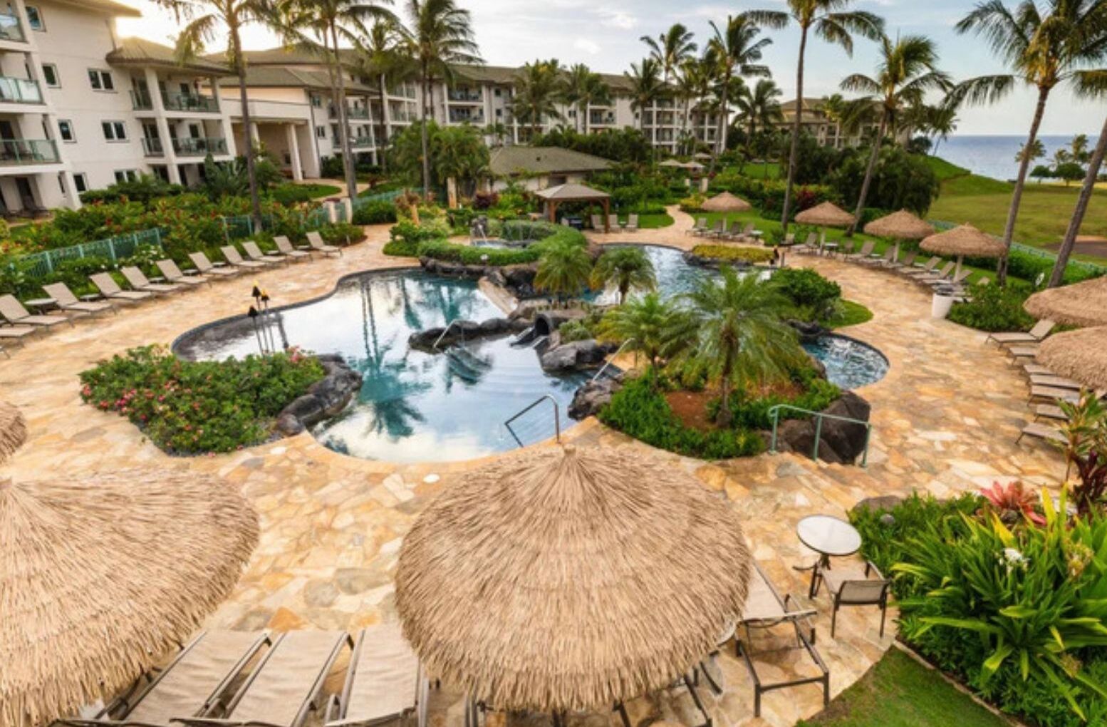 Ocean View - 3 Bedroom - Marriotts Kauai Lagoons - Full Resort Access ...