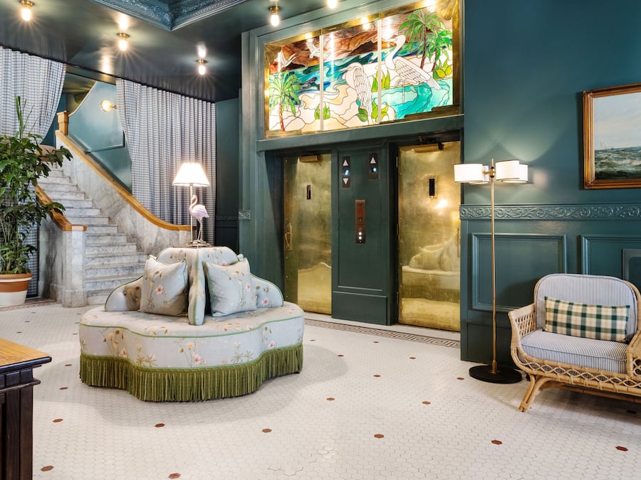Sala de estar do lobby