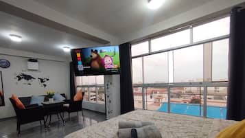 Apartamento Familiar, 2 quartos, cozinha | Roupa de alta qualidade, edredões de penas, camas de colchão pillowtop