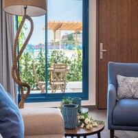 Suíte presidencial | Área de estar | Smart TV 50 polegadas com canais digitais, TV