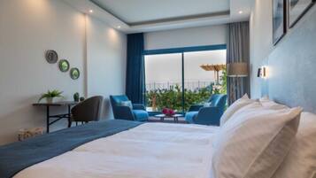 Suite-Estúdio Empresarial | 2 quartos, lençóis de algodão egípcio, roupa de alta qualidade