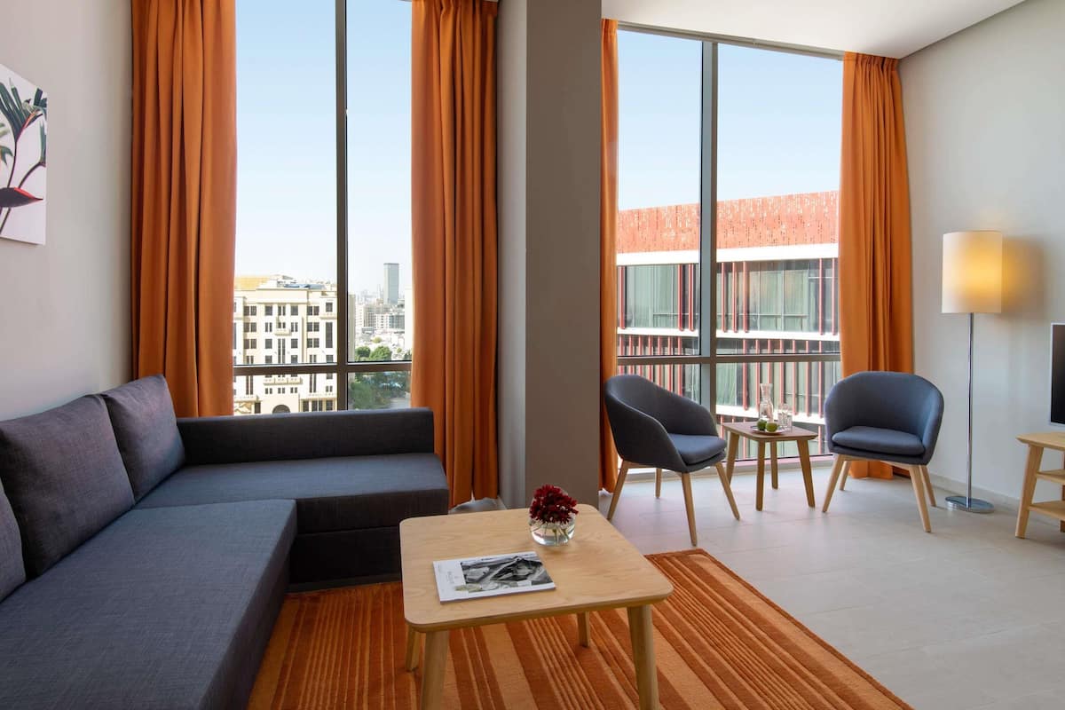 Apartamento, 1 quarto | Roupa de alta qualidade, camas de colchão viscoelástico