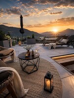 Suite Comfort, vista para a montanha | Terraço/pátio interior