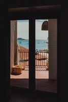 Quarto superluxo, terraço, vista para o porto | Vista da sacada