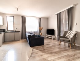 Apartamento Deluxe, 2 quartos, vista para o mar | Lençóis de algodão egípcio, roupa de alta qualidade 