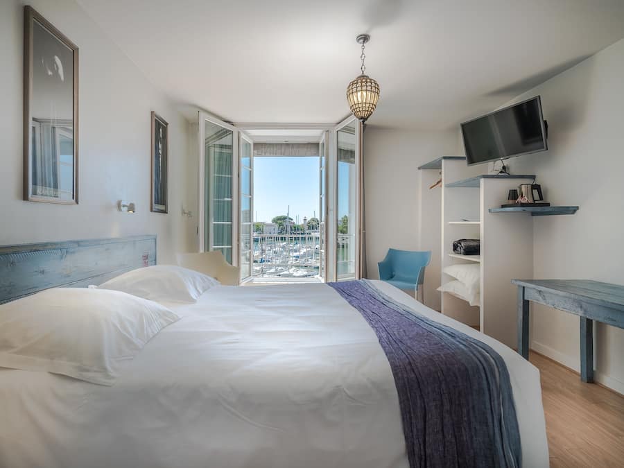 Quarto Duplo Superior, vista para o porto | Roupa hipoalergénica, com decoração personalizada