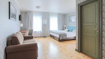 Quarto Duplo ou Twin Superior | Cofre no quarto, secretária, Wi-fi grátis, roupa de cama fornecida