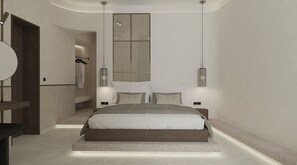 Roupa de alta qualidade, minibar, cofre no quarto 