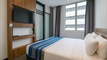 Quarto Duplo Premium | 1 quarto, secretária, quartos insonorizados, ferro/tábua de engomar