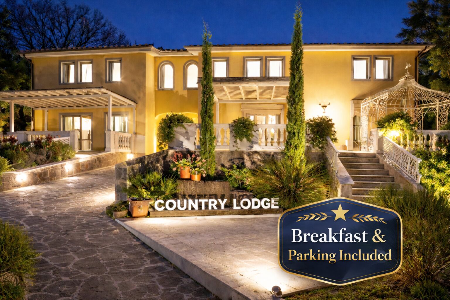 Fachada da propriedade