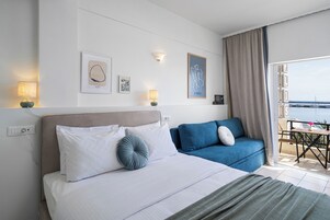 Quadruple Room with Sea View | Roupas de cama de algodão egípcio, roupas de cama premium