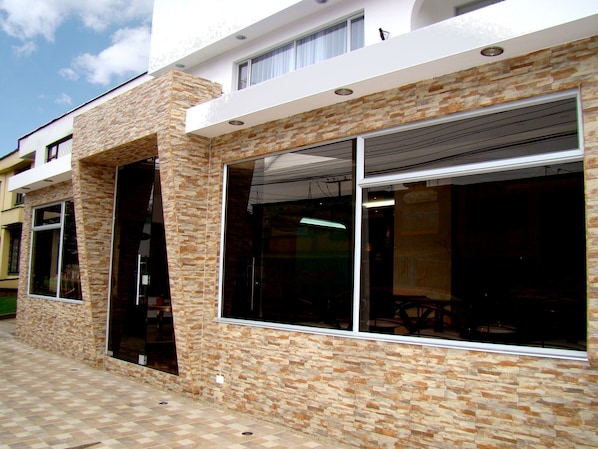 Entrada do alojamento