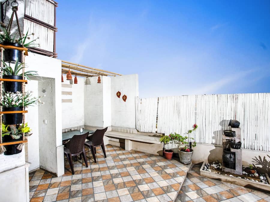 Terraço no piso superior