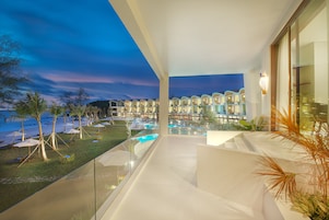 Quarto Familiar, 2 quartos, vista para o oceano | Vista do quarto