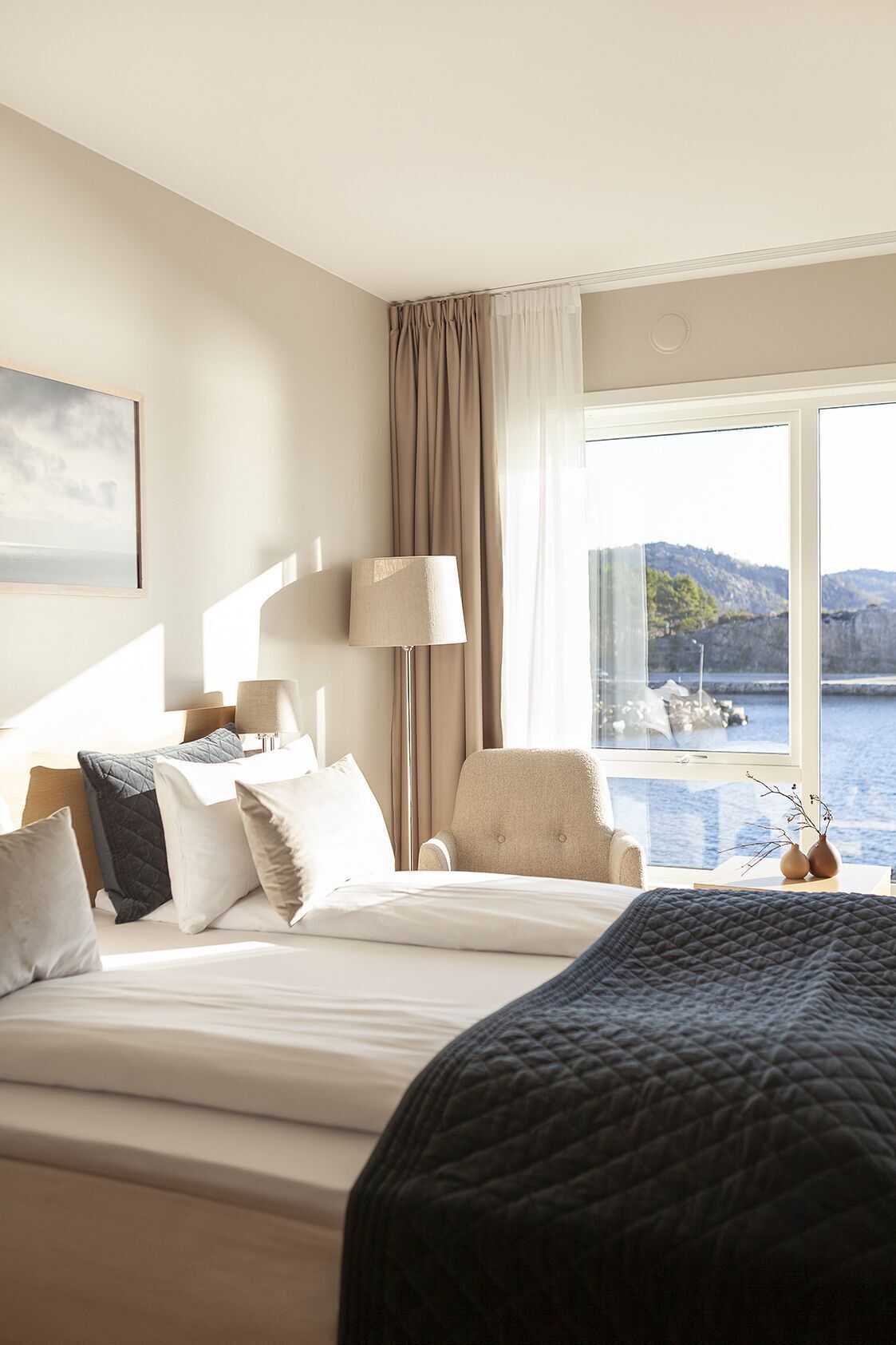 Roupas de cama premium, camas com colchões pillow-top