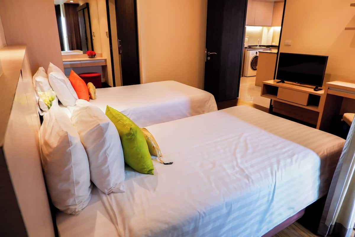 Junior Twin Suite | Secretária, Wi-fi grátis, roupa de cama fornecida