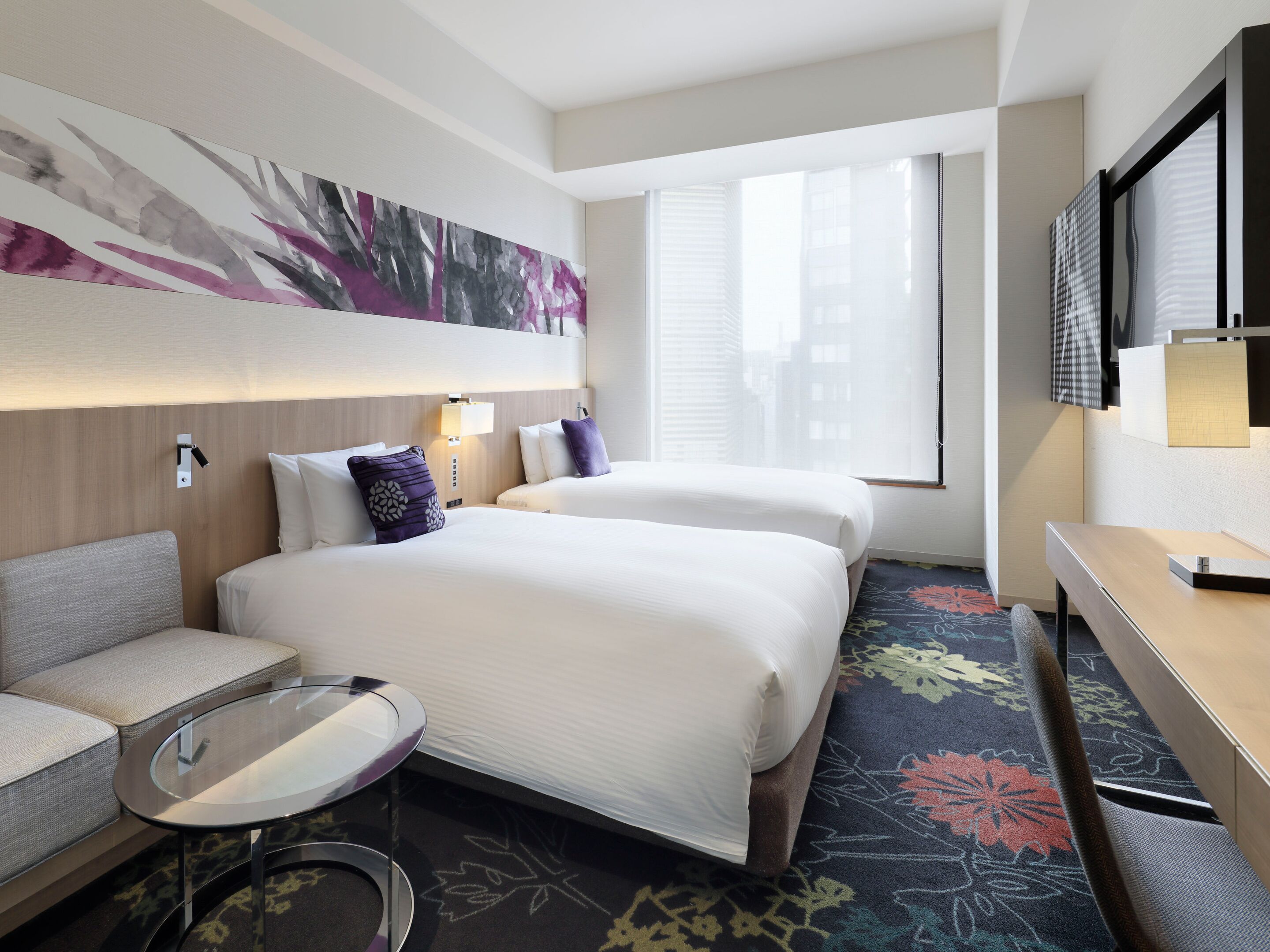 Quarto superior, para não fumantes (2 beds) | Roupas de cama premium, escrivaninha, Wi-Fi de cortesia, roupa de cama