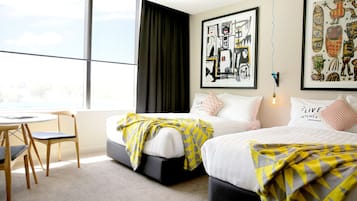Quarto duplo, vista para o parque (Larwill) | Roupas de cama premium, frigobar, cofres nos quartos
