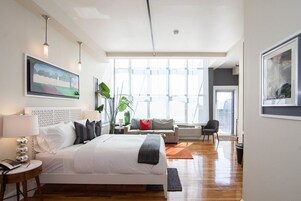 Penthouse, varanda (Loft) | Roupa de alta qualidade, camas de colchão viscoelástico 