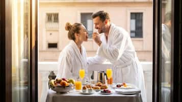 Dúplex Deluxe, 1 cama king-size e sofá-cama | Vista da varanda