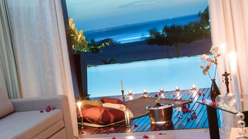 Apartamento Lounge | Vista para a praia ou o mar