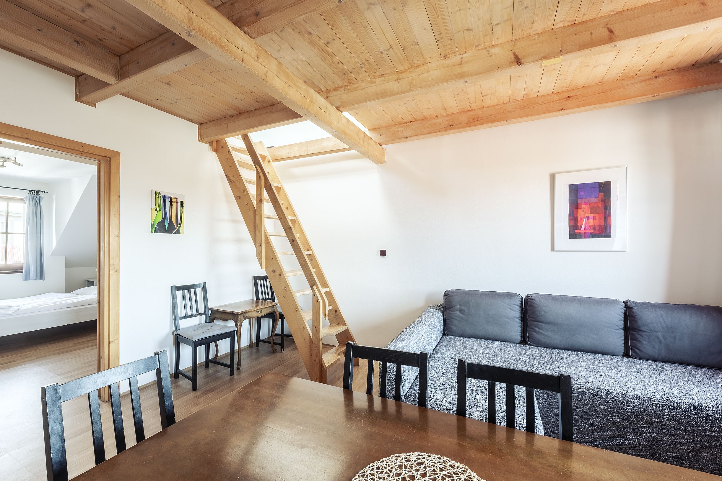 Apartamento (8-10 adults) | Escrivaninha, cortinas blackout, ferros/tábuas de passar roupa