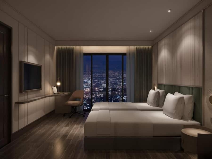 Quarto Duplo Júnior, 1 quarto | Roupa de alta qualidade, edredões de penas, minibar, cofre no quarto