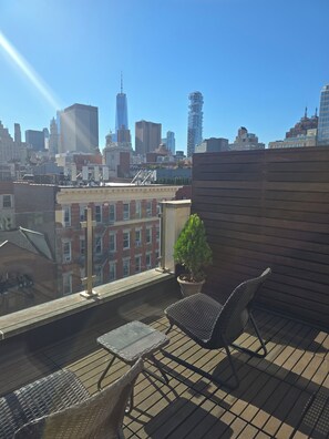 Penthouse, 1 cama king-size, terraço (Patio) | Terraço/pátio interior