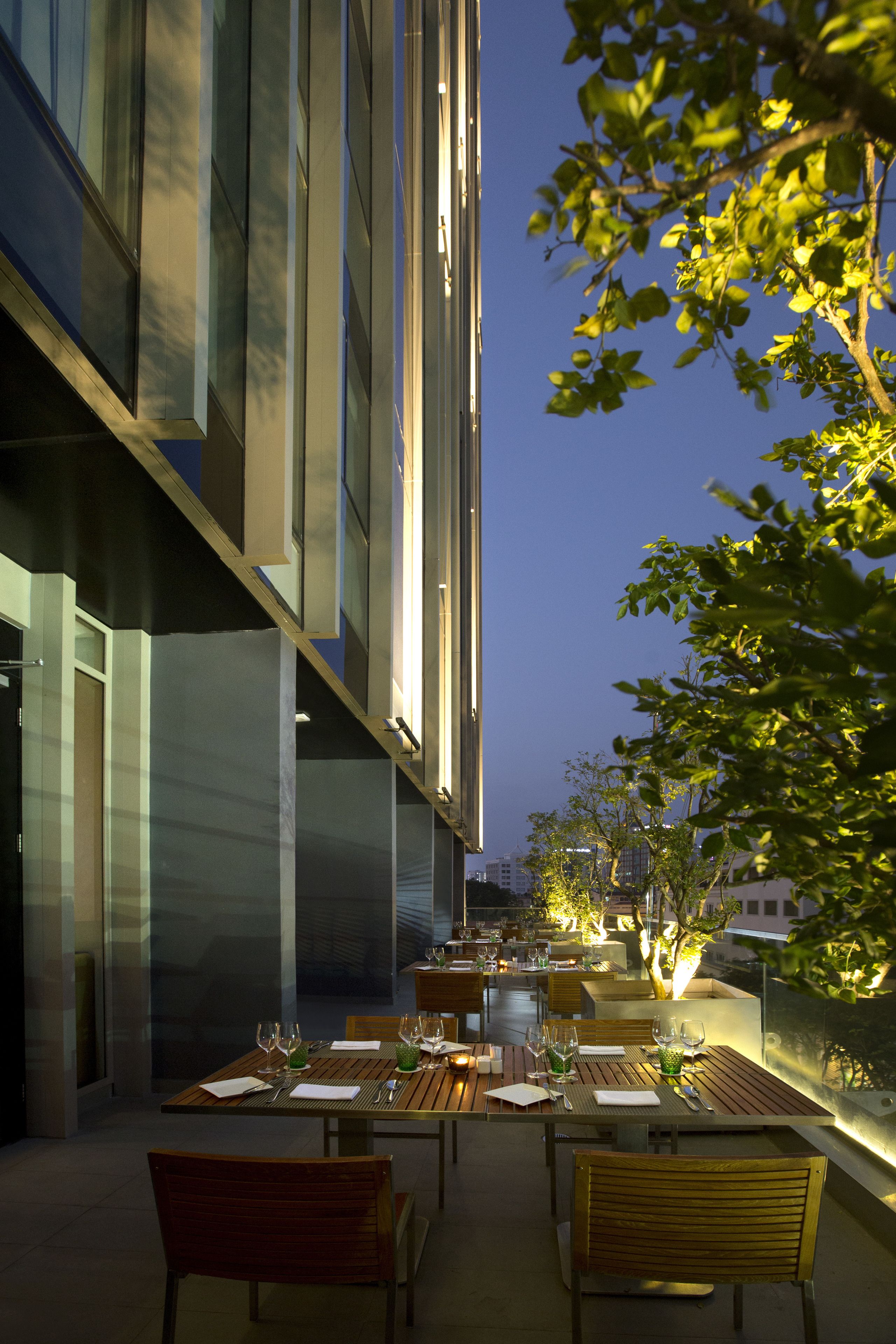 Café da manhã, almoço e jantar