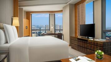 Quarto executivo, 1 cama King (Deluxe) | Roupas de cama premium