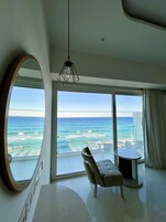 Quarto Duplo ou Twin, 1 quarto, varanda, vista para a praia (Front) | Vista do quarto