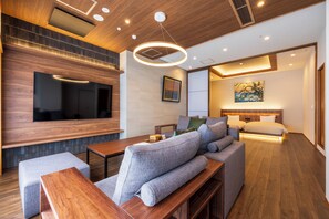 Suite, vista para o rio (Taikan No 509 JP-Western) | Edredões de penas, cofre no quarto, Wi-fi grátis 