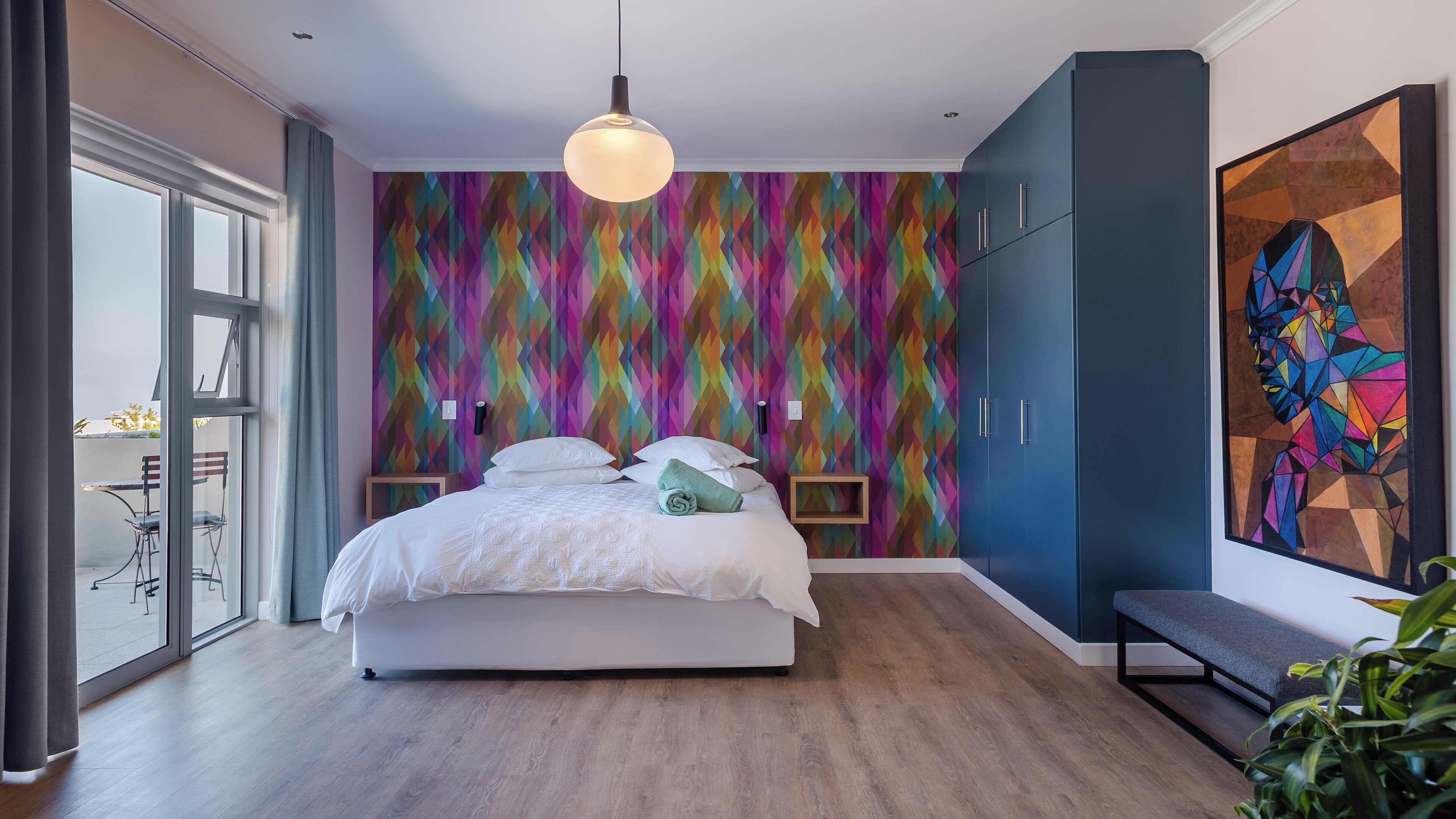 Lençóis de algodão egípcio, roupa de alta qualidade, minibar 