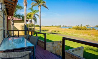 Cabana luxo, 3 quartos, de frente para a praia (Waterfront) | Vista da sacada