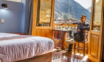 Quarto Duplo Panorâmico, 1 cama de casal, fumadores, varanda | Secretária, quartos insonorizados, Wi-fi grátis