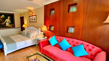 Quarto Duplo Executivo, 1 cama queen-size, não fumadores, Vista para a cidade | Lençóis de algodão egípcio, roupa de alta qualidade